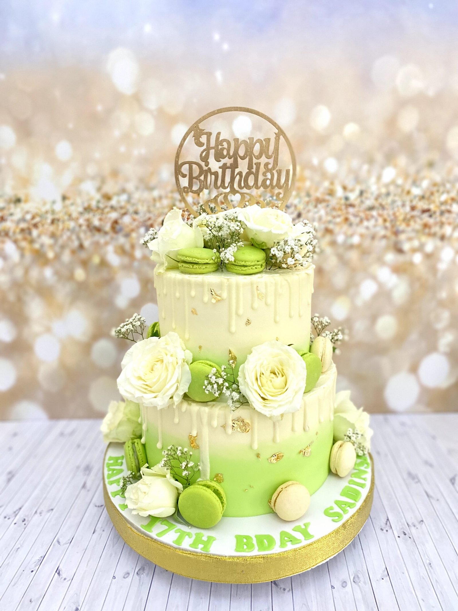 Two Tier Birthday Cake - Cake Villa